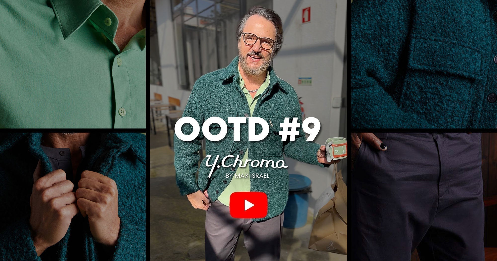 Sleek Low-fi in Obsidian with Shades of Green – Y.Chroma Apparel