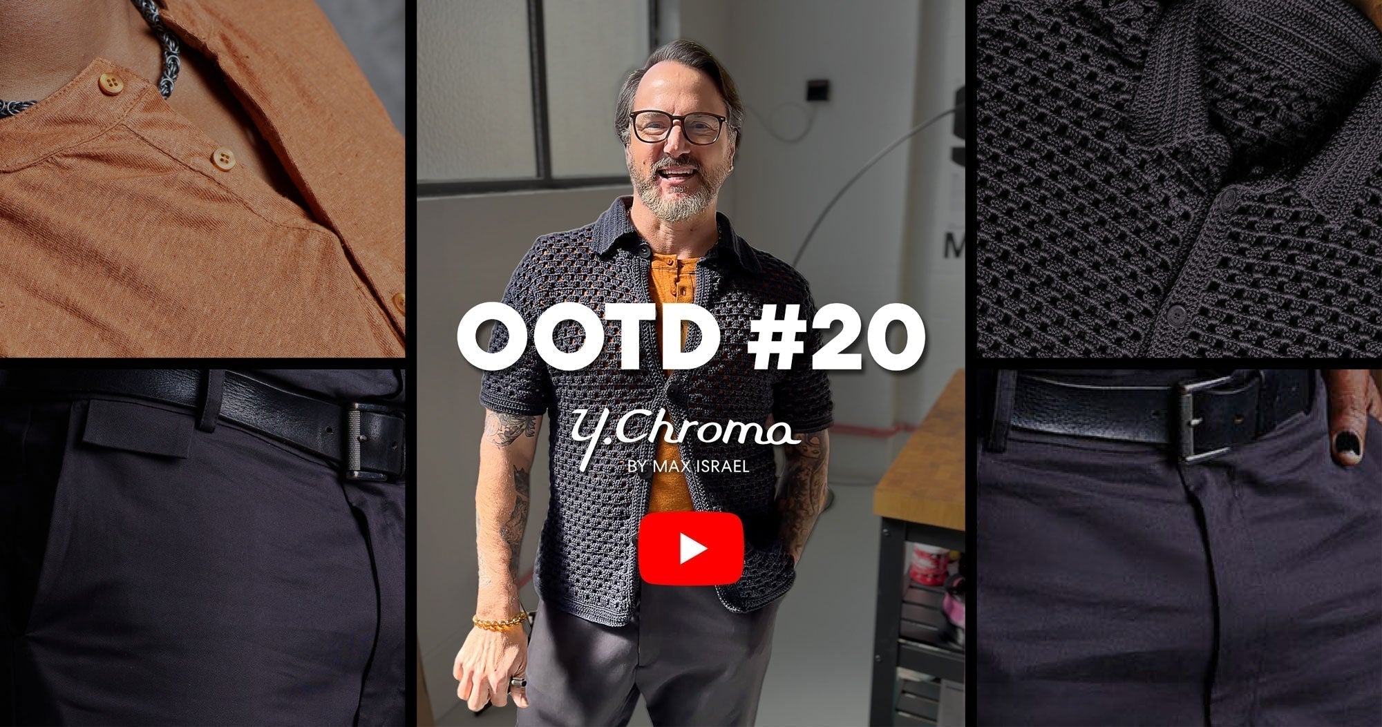 Obsidian Gray with Caramel Café. Cool Look – Y.Chroma Apparel